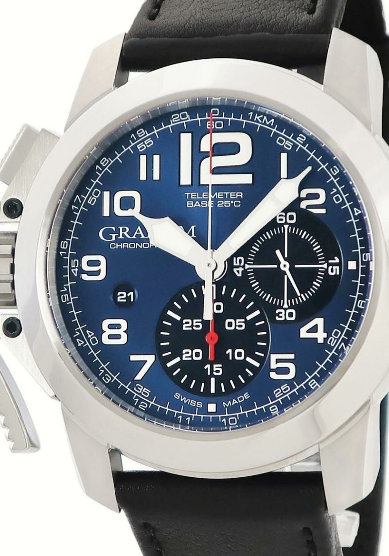 グラハム クロノファイター オーバーサイズ 2CCAS.U01A 未使用 ブルー レフティ デイト 赤針 自動巻き |ブランド腕時計通販なら ...