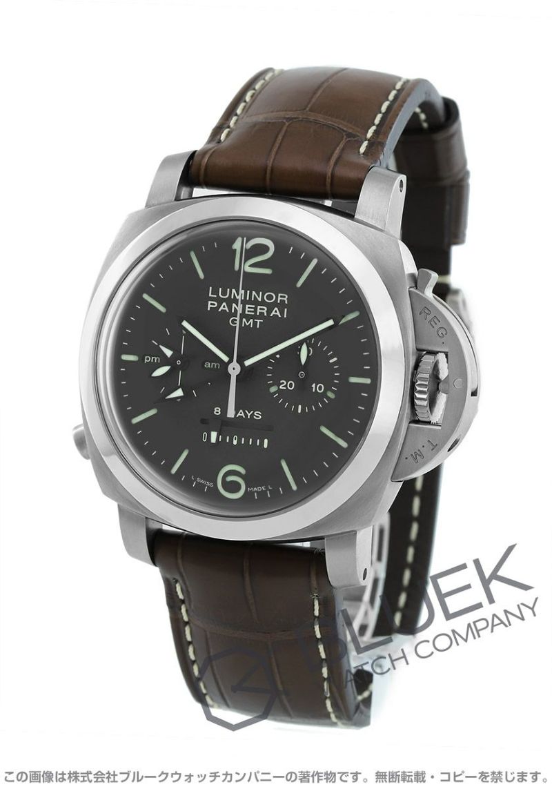 パネライ ルミノール 1950 8Days モノプルサンテ クロノグラフ パワーリザーブ GMT メンズ PAM00311 |腕時計通販ブ ...
